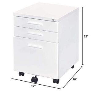 Acme Furniture Peden File Cabinet, White