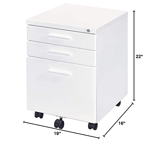 Acme Furniture Peden File Cabinet, White