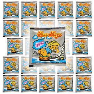 fart bag, fart bomb bags prank joke stinky smelly gas odor novelty toys, party favors (24-pack)