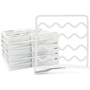 juvale grey shelf dividers for closets, spacers for shelves (10.8 x 10 in, 12 pack)