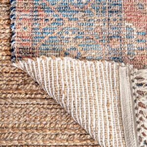 nuLOOM Diandra Flatweave Jute Area Rug, 3' x 5', Multi