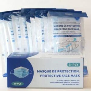 50 PCS Disposable Face Mask, 3 Layers Filter Non-Woven Anti Dust Ear Loop Comfort