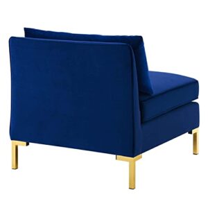 Modway Ardent Performance Velvet Sofa, Navy