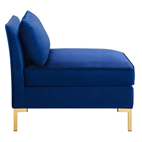 Modway Ardent Performance Velvet Sofa, Navy