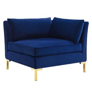 Modway Ardent Performance Velvet Sofa, Navy