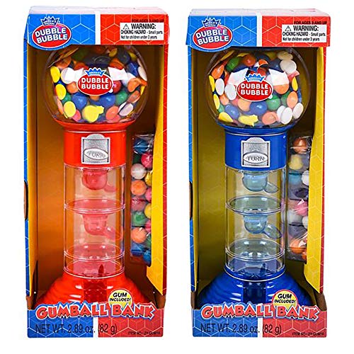 Spiral Fun Gumball Bank 10.5" Inches Tall, Assorted (2-Pack)