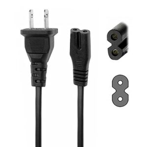 2 prong ac power cord compatible with canon pixma mg/ip/mp/mx series printers and many other model printers hp, epson, dell, brother