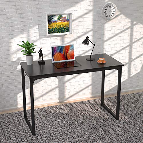 Foxemart Small Computer Desk 32 Inch, Small Writing Computer Desk for Small Space, Sturdy Laptop Study Desk Table Modern Simple Style Home Office, Black 