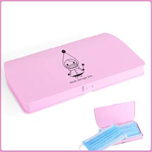 mask case,mask storage box,portable dust-proof and anti-pollution case,can store 8-10 masks, store masks/medicine/stationery and other small items for multiple purposes (product don‘t include masks)