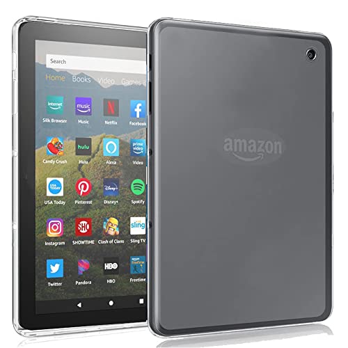 Zeking Designed for Amazon Fire HD 8 (2020) Case, Amazon Fire HD 8 Plus (2020) Case, Amazon Fire HD 8 (2022) Case, Anti-Scratch Ultra Slim Thin TPU Rubber Soft Skin Silicone Premium Protective Case