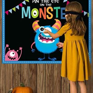 Joy Bang Halloween Party Games for Kids Pin The Eye on The Monster Game Halloween Party Activities Pin Game Party Favors for Children Monster Party Game