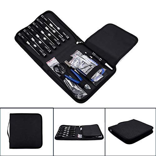 19 in 1 RC Tool Kit Screwdriver Pliers Hex Sleeve Socket Repair Tool Set+Screwdriver Organizers Bracket for RC Car Quadcopter Drone Helicopter Airplane