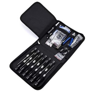 19 in 1 RC Tool Kit Screwdriver Pliers Hex Sleeve Socket Repair Tool Set+Screwdriver Organizers Bracket for RC Car Quadcopter Drone Helicopter Airplane