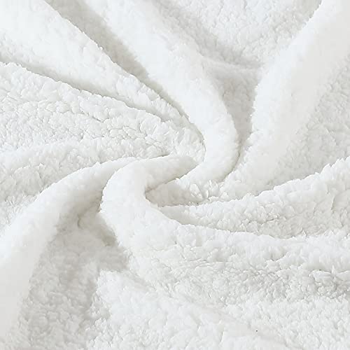 Eddie Bauer Ultra-Plush Collection Throw Blanket-Reversible Sherpa Fleece Cover, Soft & Cozy, Perfect for Bed or Couch, Oyster