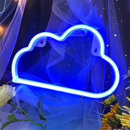 Neon Cloud Light Signs,Led Cloud Night Lights Decor Lights for Kid's Gift, Wall, Birthday Party, Christmas, Wedding Decoration(blue)