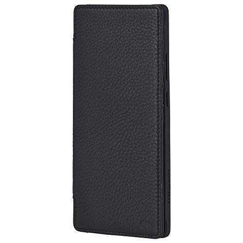 Case-Mate Samsung Galaxy Note 20 Ultra Wallet Phone Case - 6.9" Black - Genuine Leather with Wireless Charging - Wallet Folio Case for Note 20 Ultra 5G - Landscape Stand with Cash and Card Holder