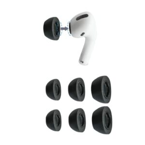 comply foam ear tips for apple airpods pro generation 1 & 2, ultimate comfort| unshakeable fit| assorted s/m/l, 3 pairs