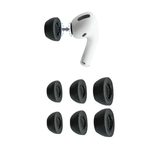 COMPLY Foam Ear Tips for Apple AirPods Pro Generation 1 & 2, Ultimate Comfort| Unshakeable Fit| Assorted S/M/L, 3 Pairs