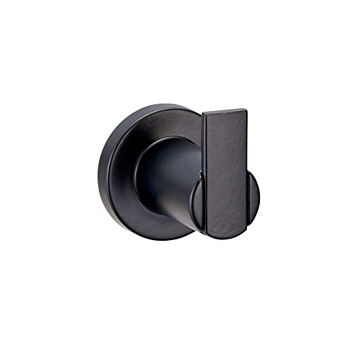 Design House 582676 Eastport Contemporary Robe Hook for Bathroom Bedroom Closet or Kitchen Matte Black