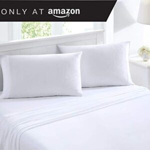 Laura Ashley Home | Tencel Collection | Bed Sheet Set - Silky Soft, Moisture-Wicking & Breathable Bedding, King, Augusta White