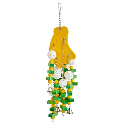 You & Me Ann's Bananas Chewing Bird Toy, Large