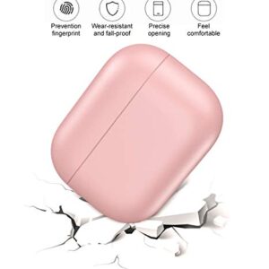 Airpods Pro Case Cover,AirPods Pro Case Protection No Keychain,Silicon Ultra-Thin Soft Cover Skin Compatible with Airpods Pro(Pink)