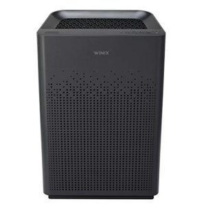 winix am80 true hepa air purifier with washable advanced odor control (aoc) carbon filter, 360sq ft room capacity, dark grey, large