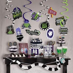 beattlejuice halloween party decoration kit - 24 pcs.