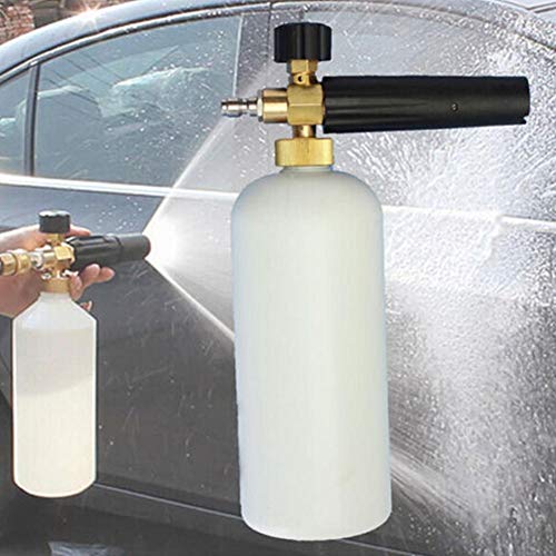 Car Pressure Washer,1L 1/4in Practical and Dependable Car Wash Foam Spray Bottle High Pressure Foamer Washing Pump Cannon Cleaning Tool