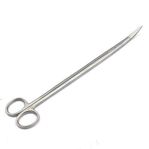 AAProTools Fish Aquarium Cleaner Kelly Scissors Curved 12" Long Handle Sharp/Sharp Stainless Steel Instruments