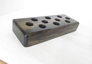 bowl banger stand holder organization, 10mm 14mm 18mm bubble cap tray, pipe slide storage, wood display, banger bud