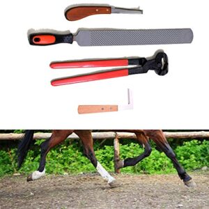 YANDEX Horse Farrier Tools, Horses Hoof Trimmers Tools, Equine Metal Shears Hoof Nipper Cutter Handle Knife Tools Suitable for Horses, Goats, Donkeys and Medium Large Animals.