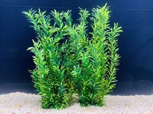 2 pcs artificial water plants, fish tank aquarium decorations, made of soft plastic