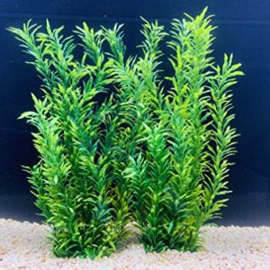 2 Pcs Artificial Water Plants, Fish Tank Aquarium Decorations, Made of Soft Plastic