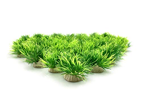 40 Pcs Artificial Small Water Plants, Fish Tank Aquarium Grass Decorations, Made of Soft Plastic