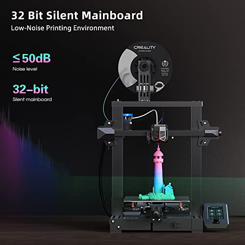 Official Creality Ender 3 V2 Neo 3D Printer with CR Touch Auto Leveling Kit PC Spring Steel Platform Full-Metal Extruder, 95% Pre-Installed 3D Printers with Resume Printing and Model Preview Function