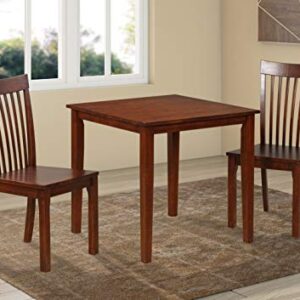 Kings Brand Furniture - Kurmer Square Solid Wood Dining Room Kitchen Table, Cappuccino