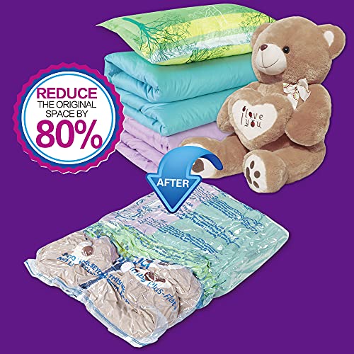 XXL Jumbo 47''X35'' Vacuum Storage Space Saver Bags Extra Large for Blanket, Bedding, Comforters and Huge Stuffed Toy (4 Pack)