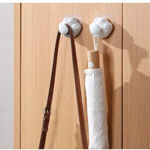 5 Pcs Heavy Duty Hooks Adhesive Cat Paw Wall Mounted, Wall Hooks for Hanging Decorations