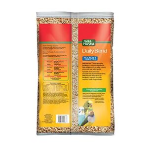 Wild Harvest Daily Blend Nutrition Diet for Parakeet, Canary and Finch 10 Pounds