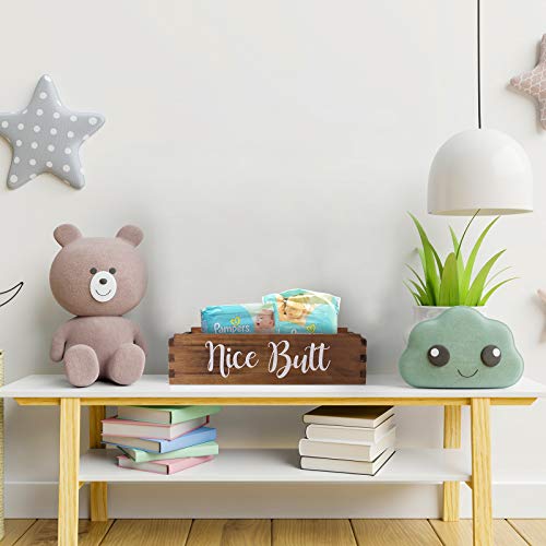 TJ.MOREE Nice Butt Bathroom Decor Box Farmhouse Bathroom Decor Hello Sweet Cheeks Powder Room Decor Toilet Paper Storage Rustic Home Decor