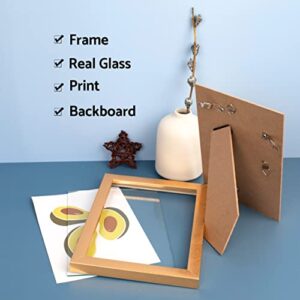 Annecy 8x10 Picture Frames 4 Pack, Distressed Gold Rustic Photo Frame with Real Glass, for Wall Mounting & Tabletop Display, 8 by 10 Picture Frames Set of 4 Perfect for Home Decor and Office Decor