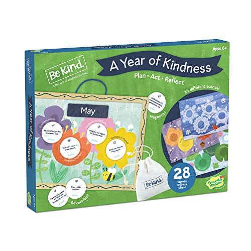 Peaceable Kingdom A Year of Kindness Calendar, Monthly Activity Board of Caring Activities