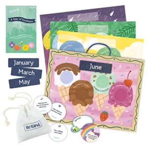 Peaceable Kingdom A Year of Kindness Calendar, Monthly Activity Board of Caring Activities