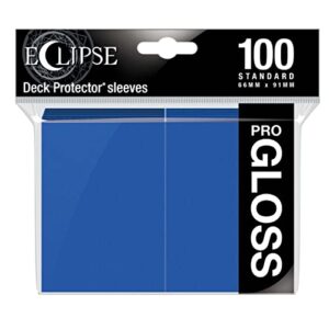 ultra pro e-15602 eclipse gloss standard sleeves (100 pack) -pacific blue