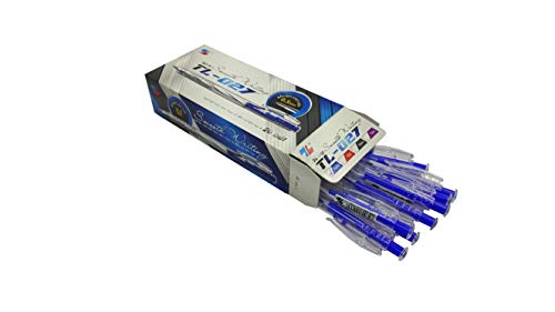 Box 20pcs ballpoint pen, blue ink pen, retractable ballpoint pen, recordable pen 0.5mm pen needle tip pen smooth writing pen, precise v5 rolling ball pen extra fine. Nice pens for writing