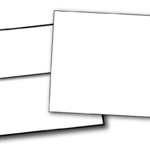 Heavyweight Blank White Greeting Card Sets - A2 Size 4.25" x 5.5" - 20 Cards & Envelopes - For Inkjet/Laser Printers