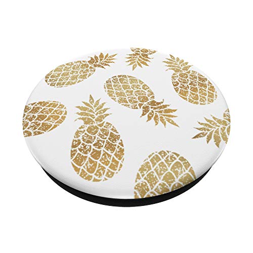 Floral Pineapple Pattern - Cute Pineapples Design PopSockets PopGrip: Swappable Grip for Phones & Tablets