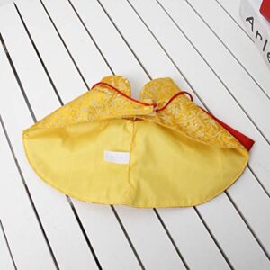 balacoo Pet Costume Dogs Cosplay Chinese Style Tang Dynasty Clothes Funny Cape Pets Dog Cat New Year Dress Up (Yellow Size S)