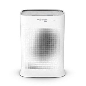 rowenta pure connect air purifier, medium, white